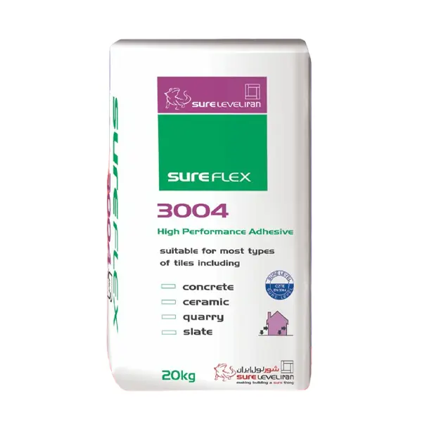 مشخصات، قیمت و خرید چسب کاشی و سرامیک پودری 3004 | Sure Flex | ذکا استایلز